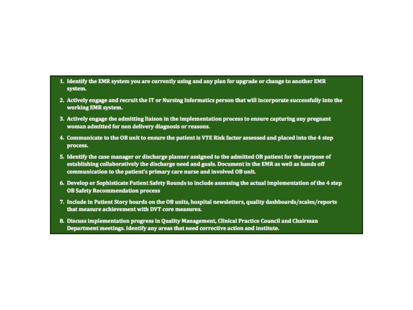 Put the “M” Back in Maternal-Fetal Medicine: Implementing VTE ...