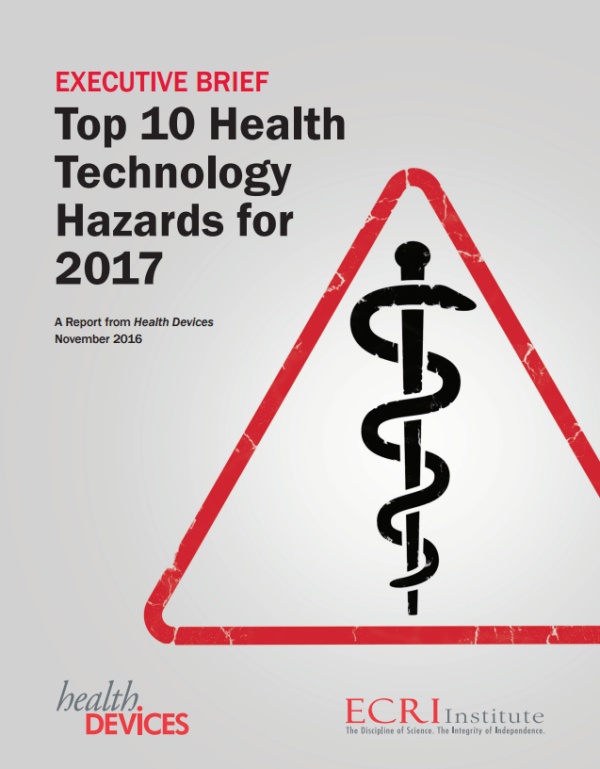 Opioid Safety is again an ECRI Top-10 Health Technology Hazards for ...